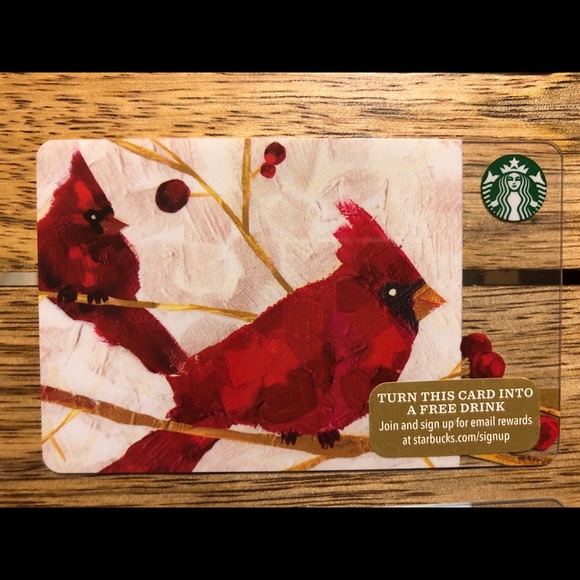 Starbucks | Other | Starbucks Card Reloadable Christmas Cardinal 25 ...
